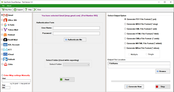 Gmail to Zimbra Backup Tool - Safely Import Unlimited Gmail Data into ...